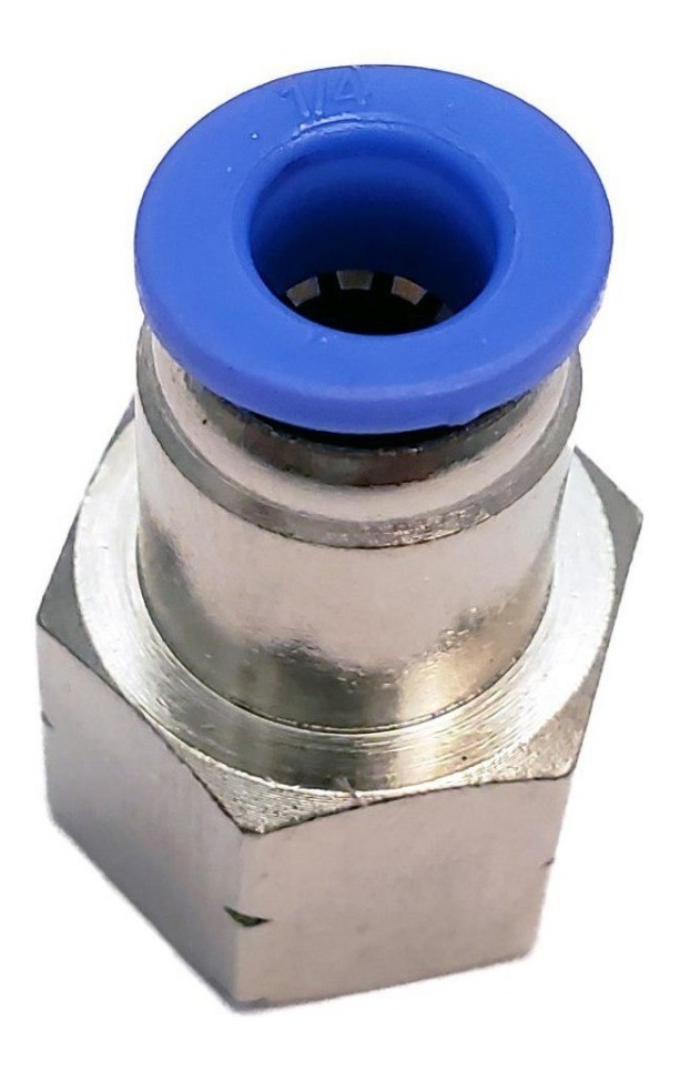 10 Pz De Conector/racor Neumático Recto Hembra 1/4 X 1/4 | Instrutek